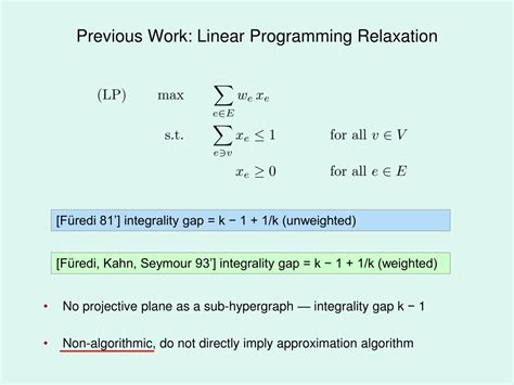 ppt on linear and semidefinite programming relaxations for hypergraph matching powerpoint