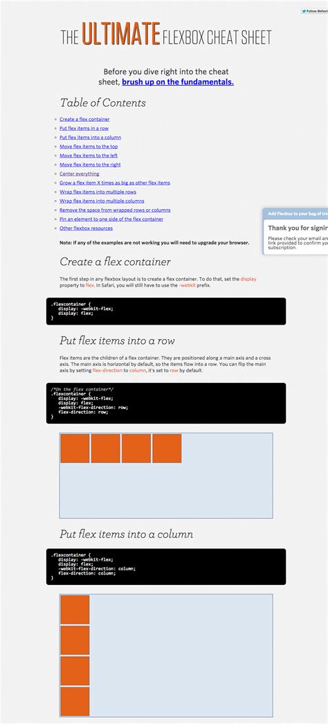 the ultimate flexbox cheat sheet flexbox cheat sheet css cheat sheet web design tutorials