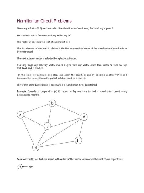 hamiltonian circuit problems pdf vertex graph theory algorithms