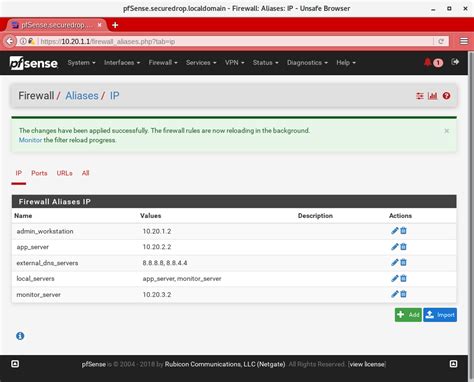 Setting Up A PfSense Network Firewall SecureDrop Stable Documentation