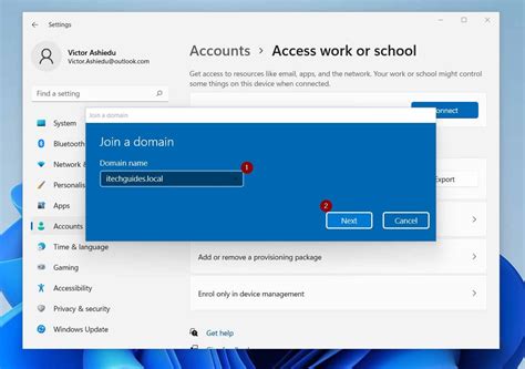 how to join windows 11 to a domain