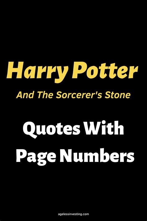 50 Harry Potter Quotes With Page Numbers Ageless Investing