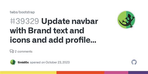 update navbar with brand text and icons and add profile dropdown and toggle ico · issue 39329