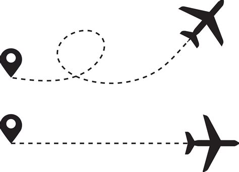 The Flight Path Of The Aircraft From The Point Of Location Along The