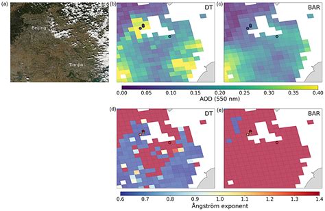 amt bayesian aerosol retrieval algorithm for modis aod retrieval over land