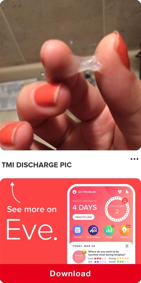 Tmi Discharge Pic What Type Of Discharge Is This Glow Says I M