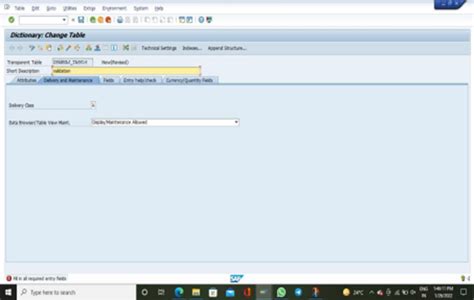 Validation Of Table Maintenance Generator SAP ABAP