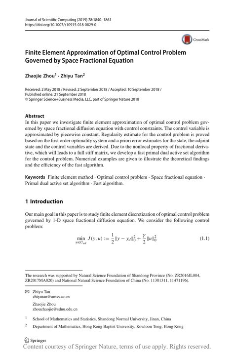 finite element approximation of optimal control problem governed by space fractional equation