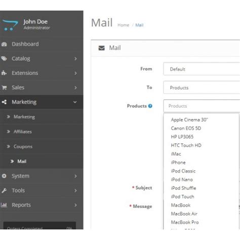 OpenCart Admin Better Autocomplete