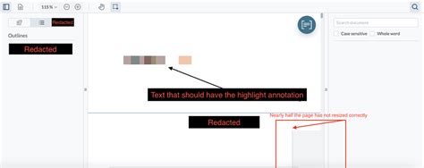 webviewer fails to render document correctly on search panel open technical support apryse