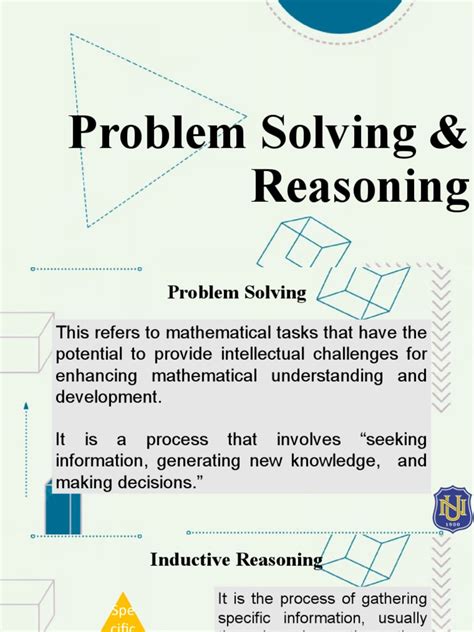 lecture 3 problem solving and reasoning pdf inductive reasoning reason