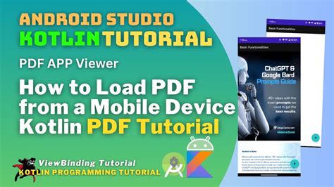 Android Kotlin PDF Viewer 2023 Android Studio Tutorial YouTube
