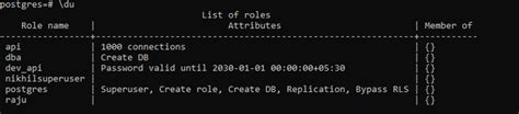 postgresql create role用法及代码示例 纯净天空