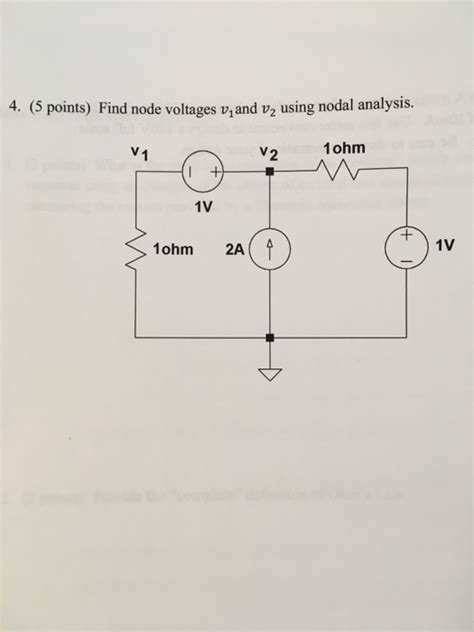 solved find node voltages v1 and v2 using nodsl analysis