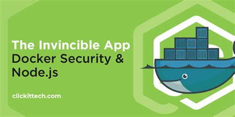 docker security best practices for your node js application