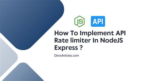 implement api rate limiting in nodejs express application