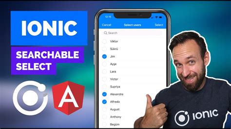 Building An Ionic Searchable Select Component With Angular YouTube