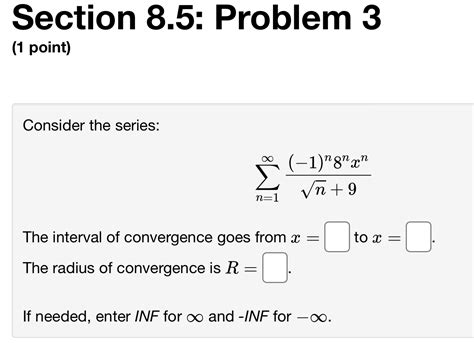 solved section 8 5 problem 3 1 ﻿point consider the