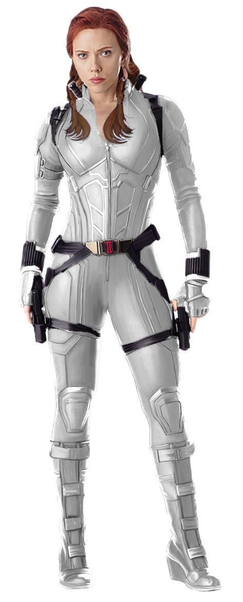 Black Widow White Suit Movie Png By Captain Kingsman On