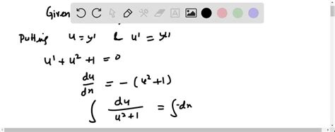 solved the dependent variable y is missing in the given differential equation proceed as in