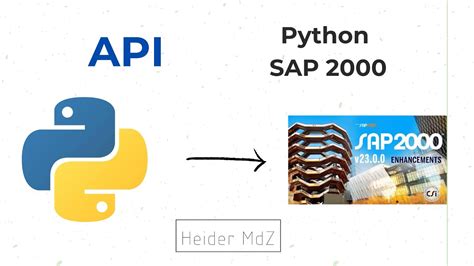 Vincular Python Y CSI SAP 2000 YouTube