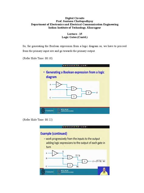 lec 15 pdf logic gate boolean algebra