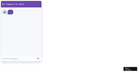 Bongga React Simple Chatbot Examples CodeSandbox