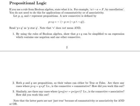 solved propositional logic if you use a rule from boolean