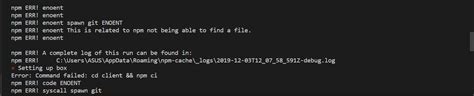 Truffle Npm ERR Code ENOENT Npm ERR Syscall Spawn Git Ethereum