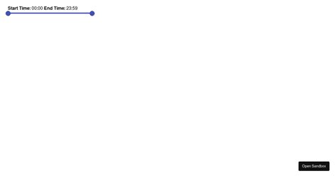 React Time Range Slider Examples Codesandbox