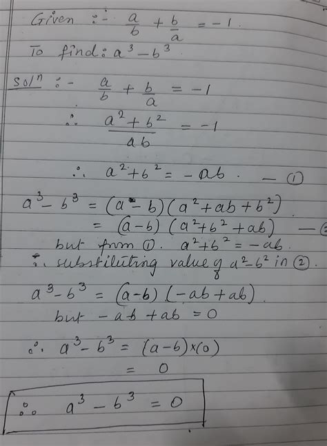 [solved] if a b b a 1 then find a3 b3