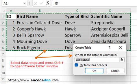 excel convert worksheet data into a table using vba