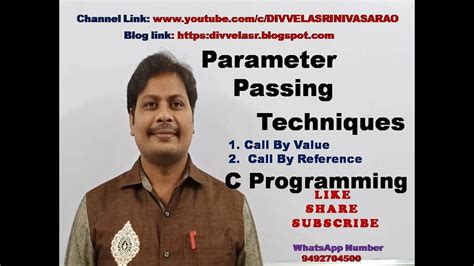 call by value and call by reference parameter passing techniques c programming youtube