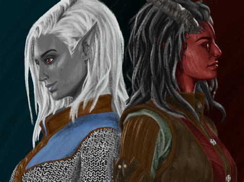 Artstation Baldurs Gate 3 Thiefling And Drow