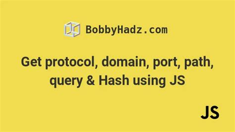 get protocol domain port path query and hash using js bobbyhadz