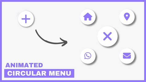 animated circular navigation menu using html css and javascript how to create a radial menu