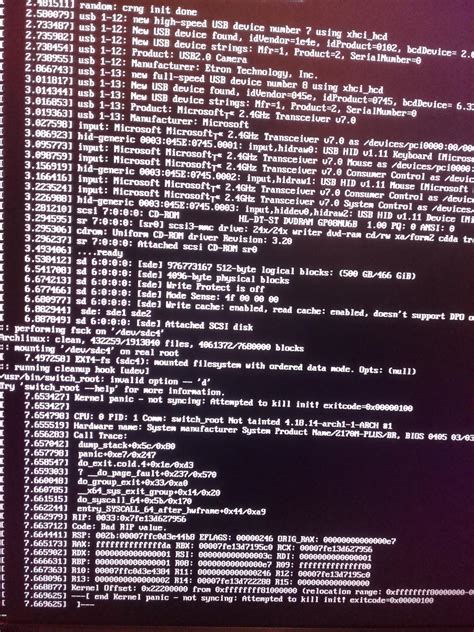 Linux Kernel Panic On Usr Bin Switch Root D Unix Linux Stack