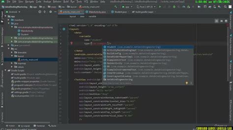 ANDROID STUDIOData Binding With Text View Part 2 Data Binding Mastery