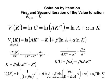 ppt dynamic programming in economic models neoclassical growth model bellman equation