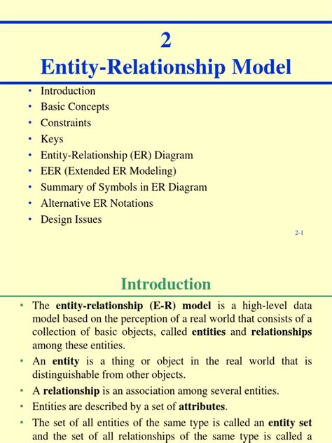 chapter 2 2 entity relationship model pdf inheritance object oriented programming data model