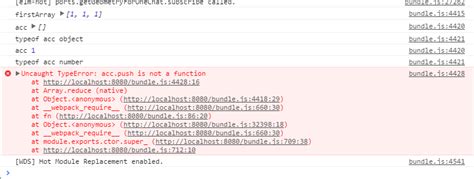 javascript array push is not a function when working with reduce stack overflow
