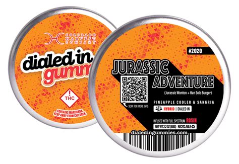 Rec Batch No 2020 Colorado Harvest Company Jurassic Adventure Dialed In Gummies