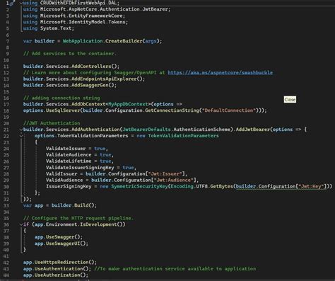 Jwt Authentication In Aspnet Core Web Api