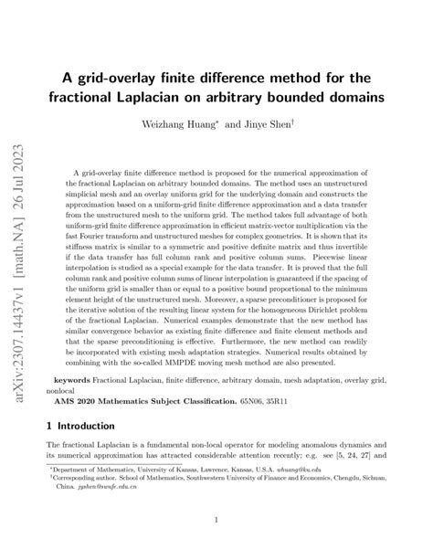 a grid overlay finite difference method for the fractional laplacian on arbitrary bounded