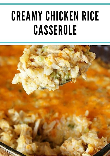 Creamy Chicken Rice Casserole
