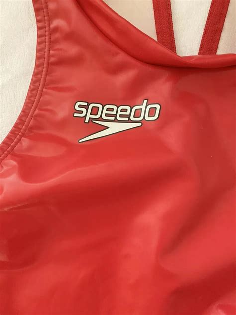 Very Rare Speedo Womens Rubber Swimsuit Japanese Jaspo Water Polo Suit Wet Look Ebay