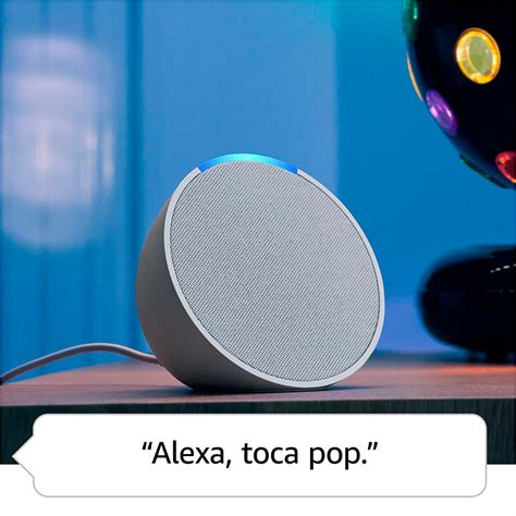 Apresentamos O Echo Pop Smart Speaker Compacto Som Envolvente E