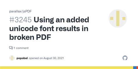 using an added unicode font results in broken pdf · issue 3245 · parallax jspdf · github