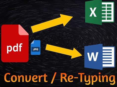 pdf image screenshot non editable file converted in word excel within 24 hr upwork