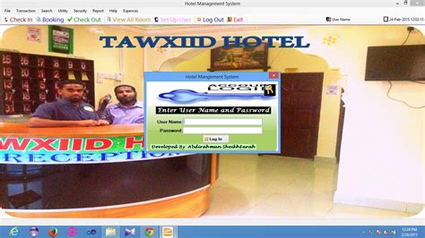 hotel management system sourcecodester